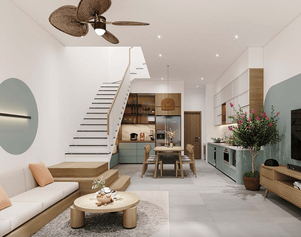 Thi công nhà phố phong cách Scandinavian tại TP.HCM | Trường Anh